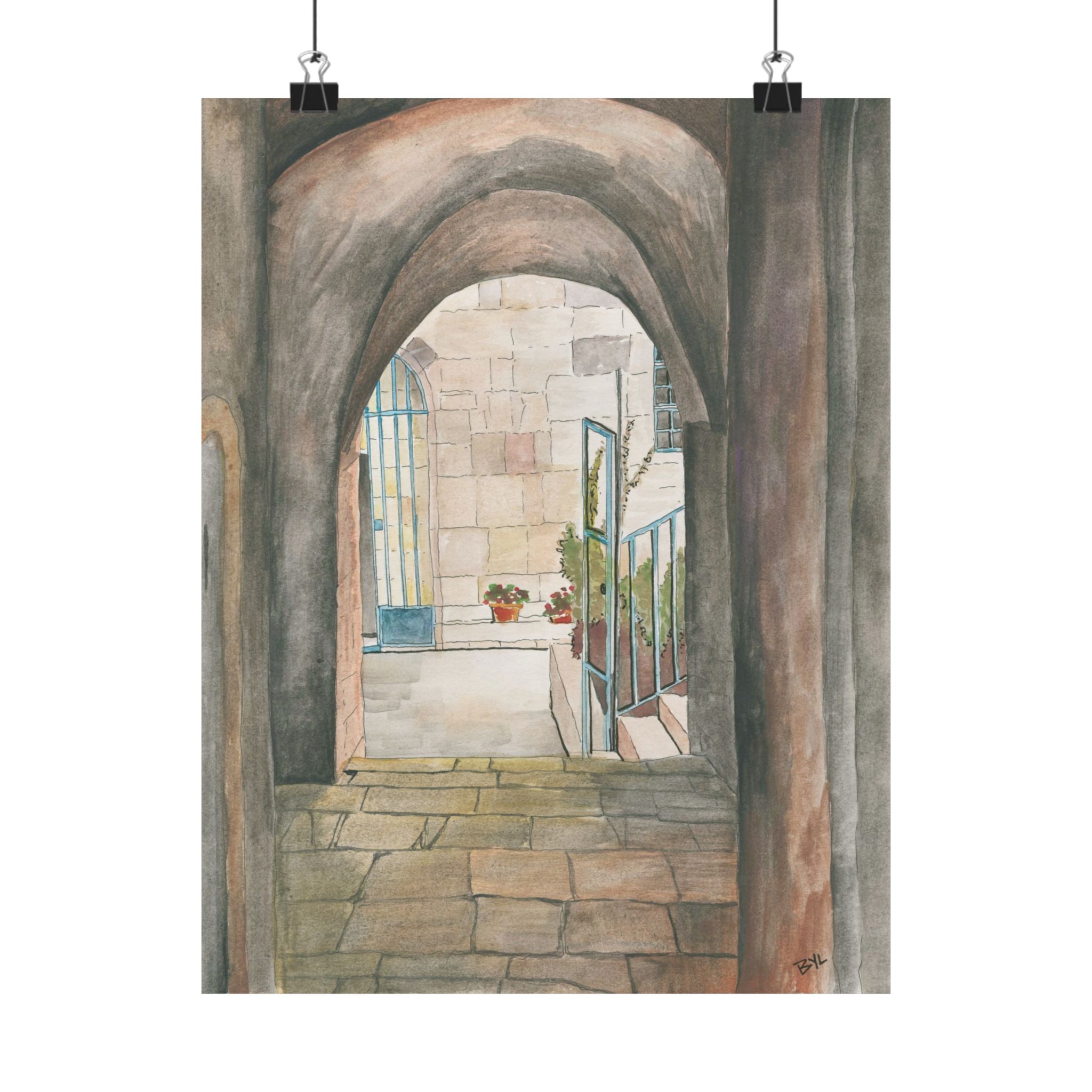 Jerusalem Alleyway | Poster – Yiddy's Legacy